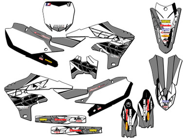 Yamaha YZ 450FX Dirt Bike Graphics Kit - 13 FLY | SENGE GRAPHICS INC