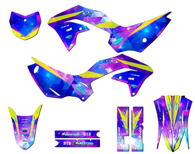 Kawasaki KLX 230R Dirt Bike Graphics Kit - SPACE KADET | SENGE GRAPHICS INC