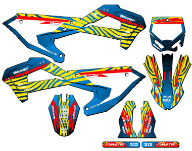 COBRA CX 65 Dirt Bike Graphics Kit - TIGRE | SENGE GRAPHICS INC