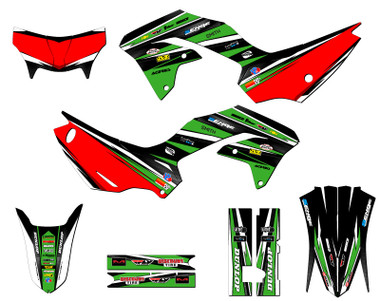 Kawasaki KLX 230 Dirt Bike Graphics Kit - VIGOR | SENGE GRAPHICS INC