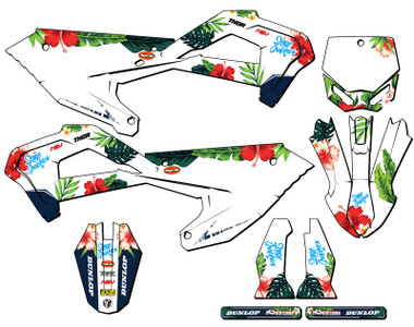 COBRA CX 65 Dirt Bike Graphics Kit - TROPIC | SENGE GRAPHICS INC