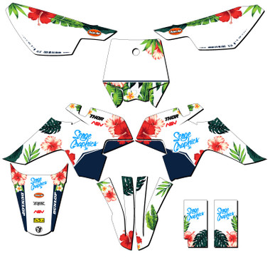 SSR SR 70 Dirt Bike Graphics Kit - TROPIC | SENGE GRAPHICS INC