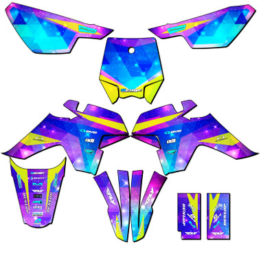SSR SR 70 Dirt Bike Graphics Kit - SPACE KADET | SENGE GRAPHICS INC