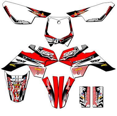 SSR SR 70 Dirt Bike Graphics Kit - MAYHEM | SENGE GRAPHICS INC