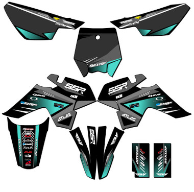 SSR SR 70 Dirt Bike Graphics Kit - SURGE | SENGE GRAPHICS INC
