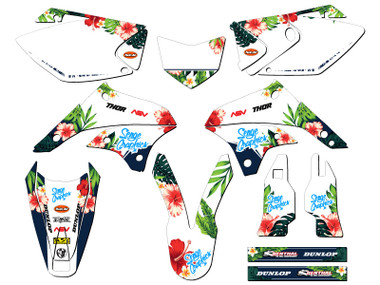 Kawasaki KLX 450 Dirt Bike Graphics Kit - TROPIC | SENGE GRAPHICS INC