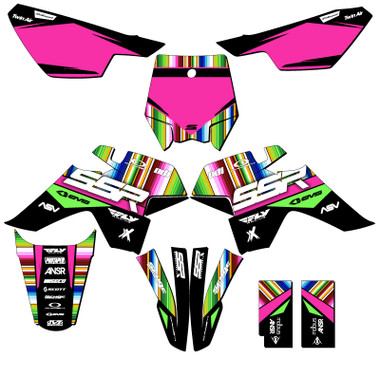 SSR SR 70 Dirt Bike Graphics Kit - SERAPE | SENGE GRAPHICS INC