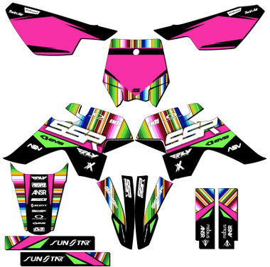 SSR SR 110 Dirt Bike Graphics Kit - SERAPE | SENGE GRAPHICS INC