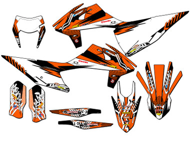 KTM XC-W Dirt Bike Graphics Kit - MAYHEM | SENGE GRAPHICS INC