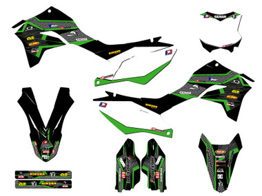 Kawasaki KLX 300R Dirt Bike Graphics Kit - PODIUM | SENGE GRAPHICS INC