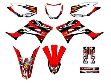 Honda CRF 250F Dirt Bike Graphics Kit - MAYHEM | SENGE GRAPHICS INC