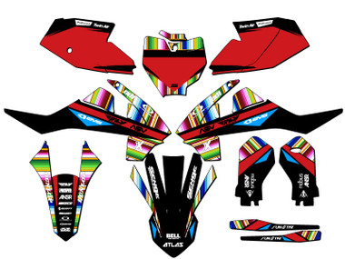 GASGAS MC 65 Dirt Bike Graphics Kit - SERAPE | SENGE GRAPHICS INC