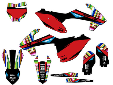 GASGAS MC 85 Dirt Bike Graphics Kit - SERAPE | SENGE GRAPHICS INC