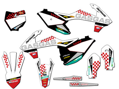 GASGAS MC 85 Dirt Bike Graphics Kit - CHECK | SENGE GRAPHICS INC