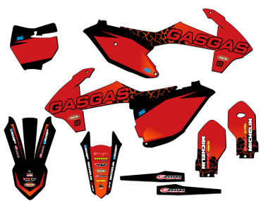 GASGAS MC 85 Dirt Bike Graphics Kit - INFERNO | SENGE GRAPHICS INC
