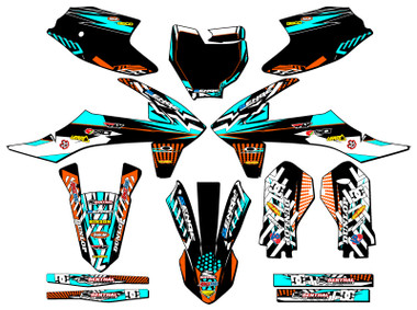 KTM SX-E5 Dirt Bike Graphics Kit - MAYHEM | SENGE GRAPHICS INC