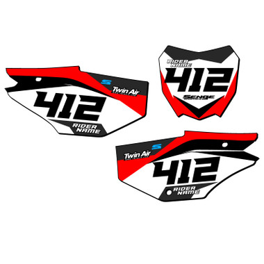 Honda CRF 125F Custom Dirt Bike Number Plate Graphics - SG63 | SENGE ...