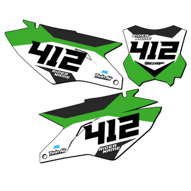 Kawasaki KLX 300R Dirt Bike Number Plate Graphics - SG63 | SENGE ...