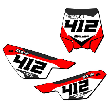 SSR SR 70 Dirt Bike Number Plate Graphics - SG63 | SENGE GRAPHICS INC
