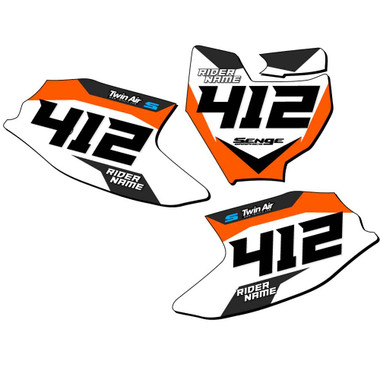 KTM SX-E5 Dirt Bike Number Plate Graphics - SG63 | SENGE GRAPHICS INC