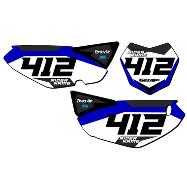 Yamaha TTR 125 Dirt Bike Number Plate Graphics - SG63 | SENGE GRAPHICS INC