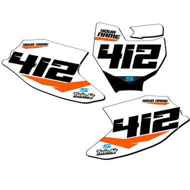 KTM SX-E5 Dirt Bike Number Plate Graphics - SG64 | SENGE GRAPHICS INC