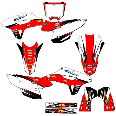 Honda CRF 250RX Dirt Bike Graphics Kit - VELOCITY | SENGE GRAPHICS INC