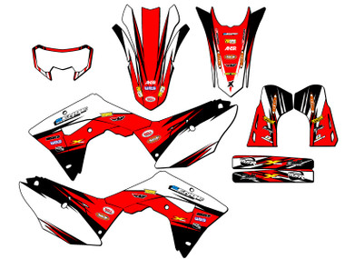 Honda CRF 450RL Dirt Bike Graphics Kit - VELOCITY | SENGE GRAPHICS INC