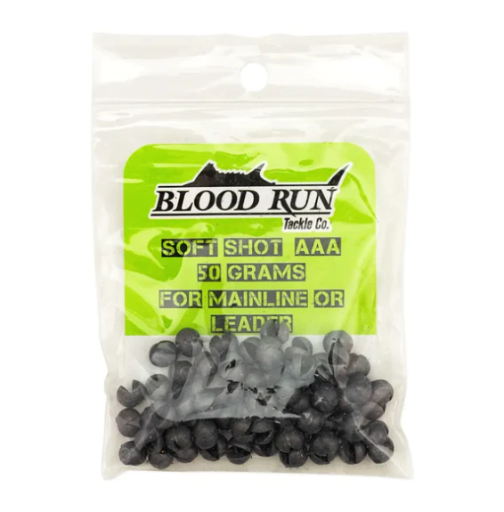Blood Run Soft Split Shot AAA .8g 50 Gram Bag (667486951242)
