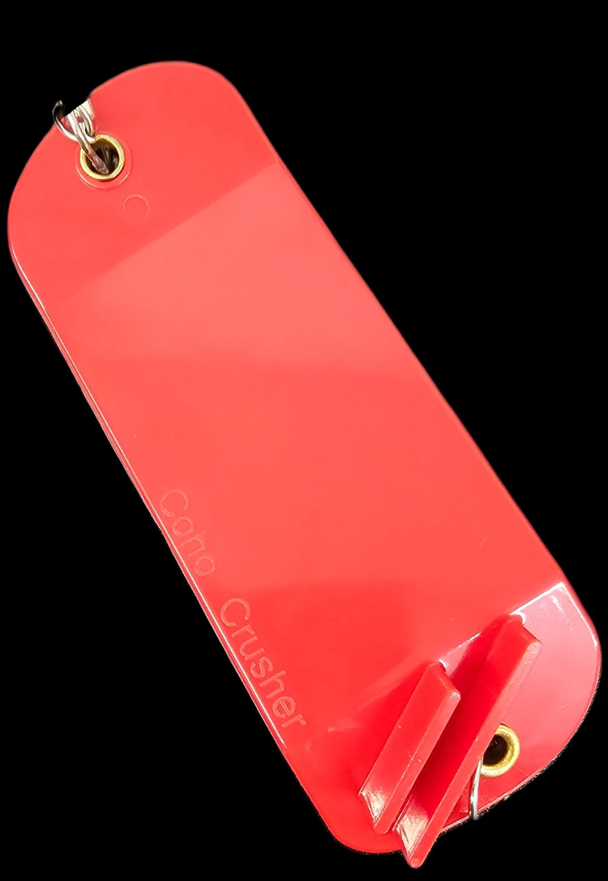 5.5" Red Coho Stubby Flasher w/ 2 Fins