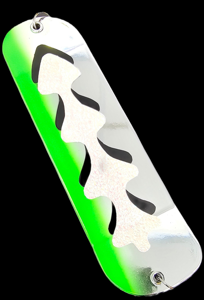 8" Chrome Natural Born Killer NBK Flasher w/ 2Fins