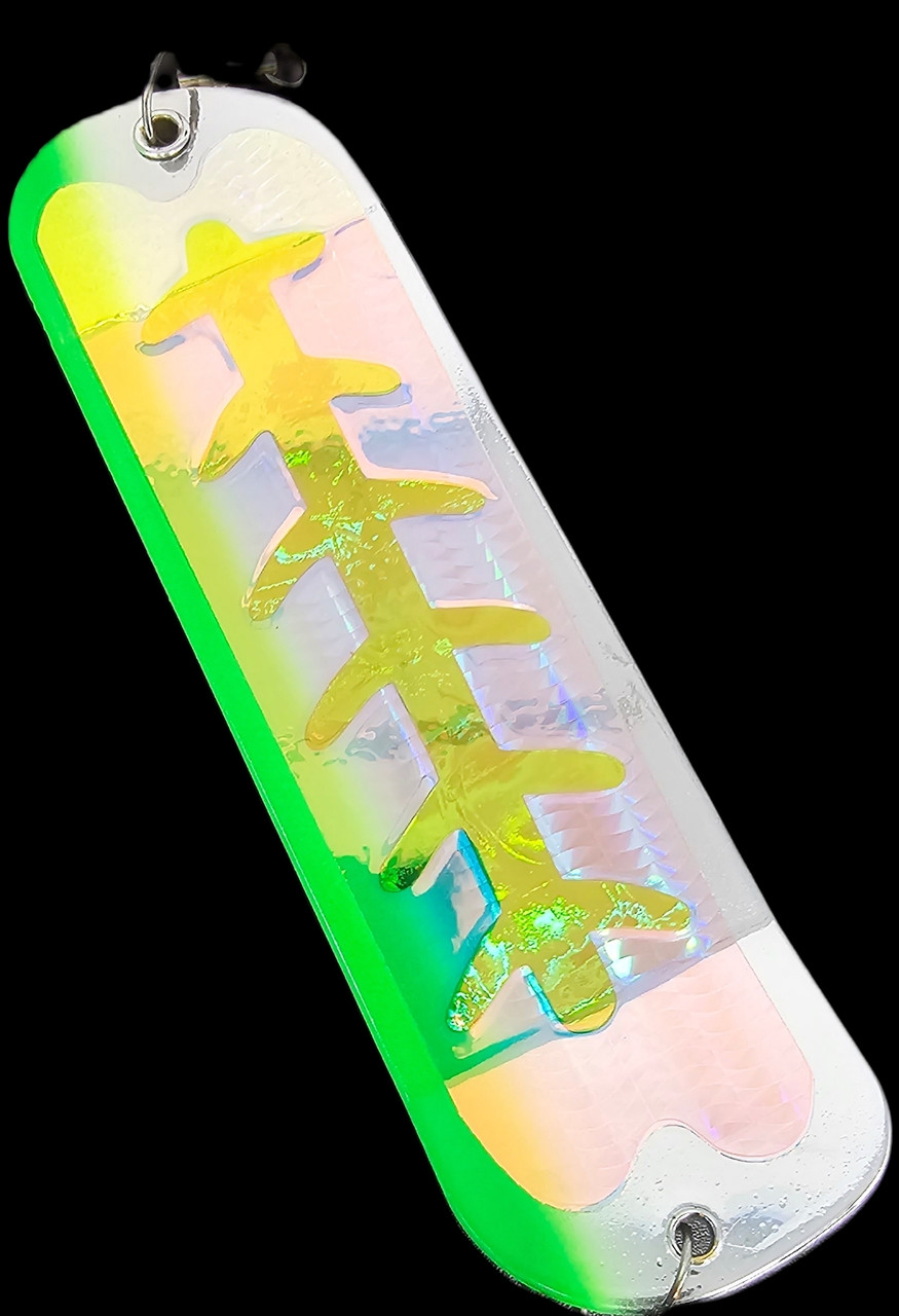 8" Chrome UV Livewire Flasher w/ 2 Fins