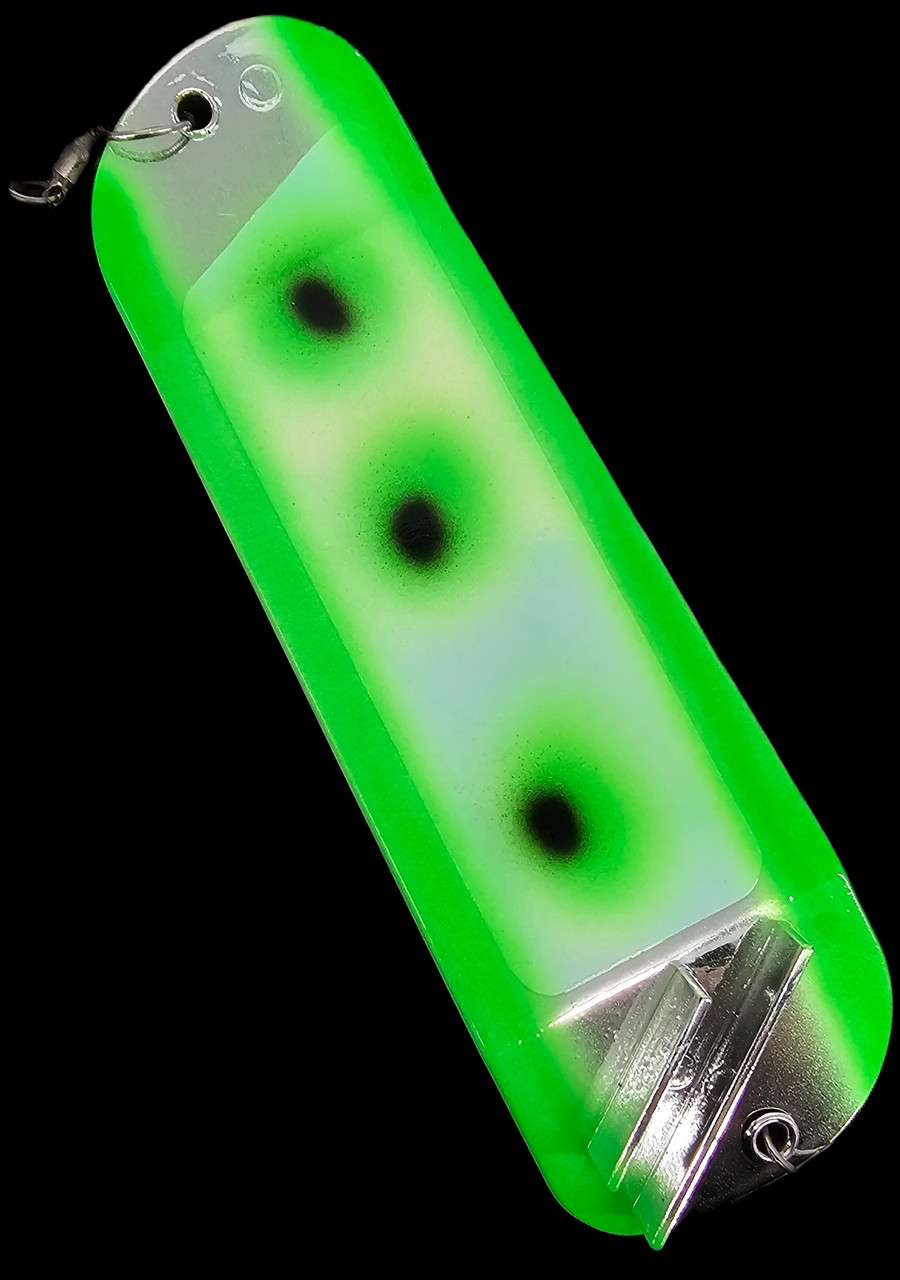8" Chrome UV Ellipsis Flasher w/ 2 Fins