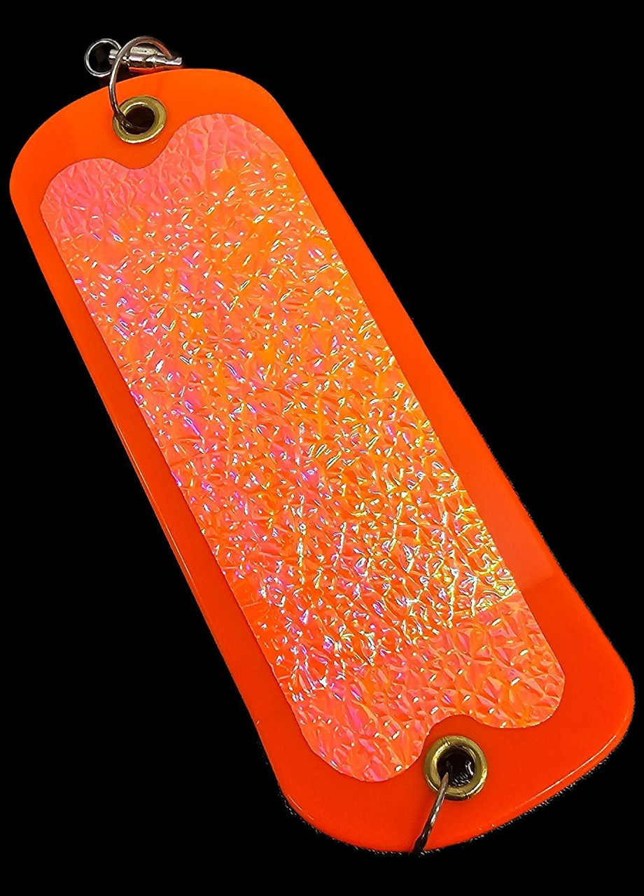5.5" Orange Double Orange Crush Custom Stubby Flasher - FlasherTape.Com