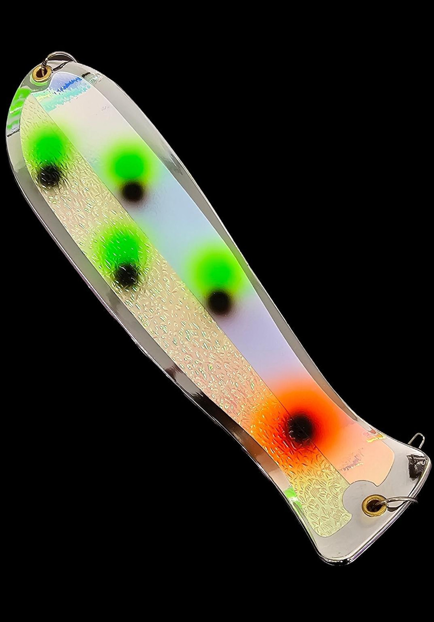 10" Chrome BEP BAM Fish Flasher w/ 2 Fins - FlasherTape.Com