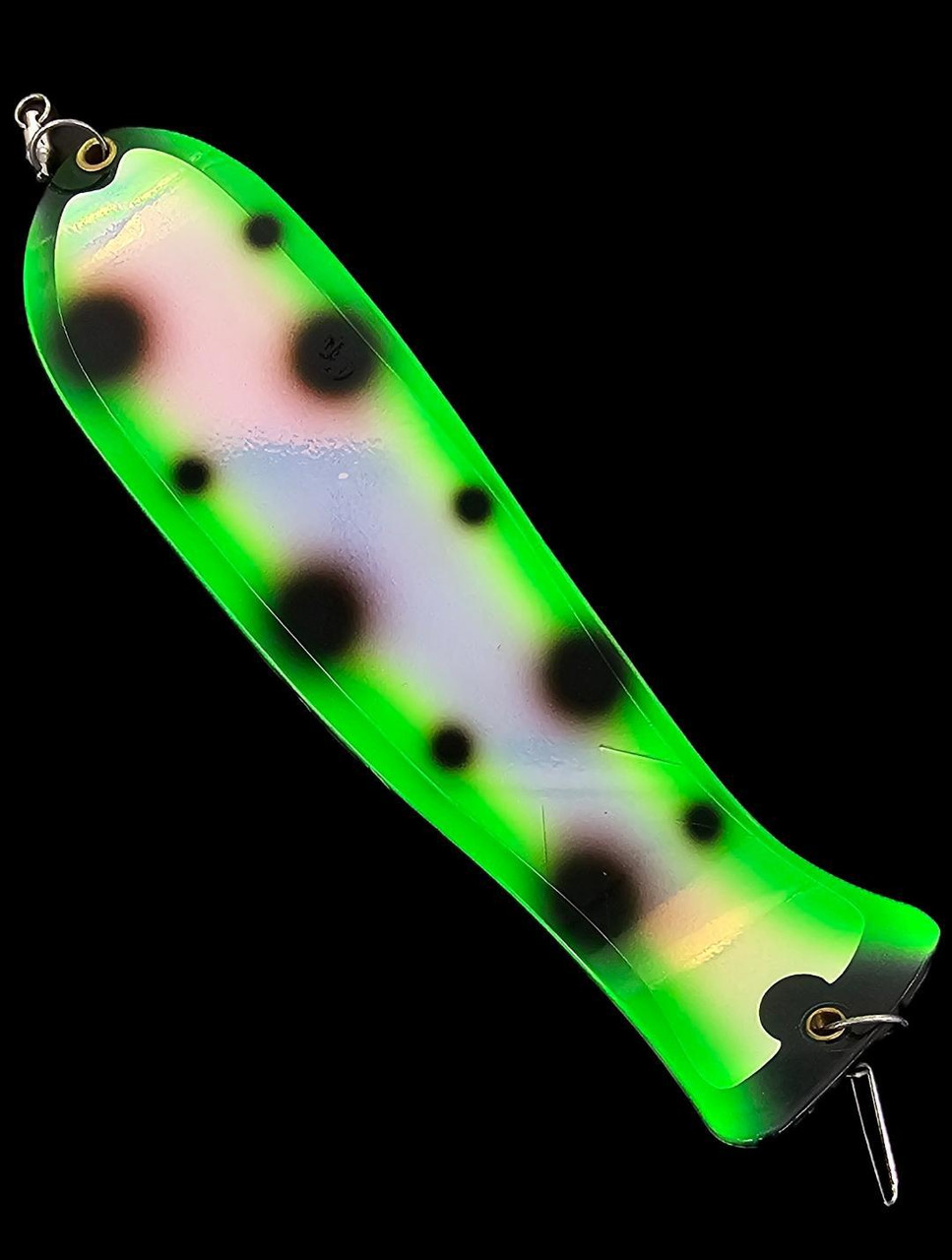 10" Black Super Frog Fish Flasher w/ 2 Fins - FlasherTape.Com