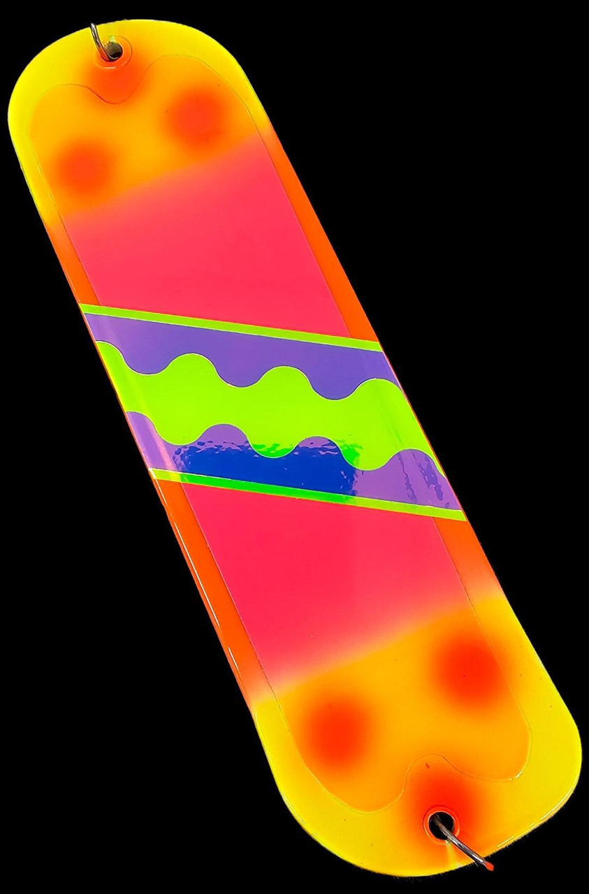 8" Tri-Glow Jester Flasher w/ 2 Fins - FlasherTape.Com