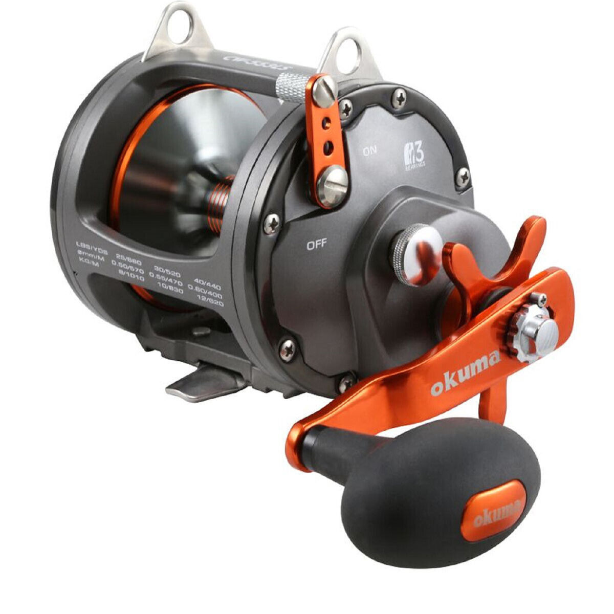 Okuma Cold Water Levelwind Trolling Reel CW-553LS (739998126385)