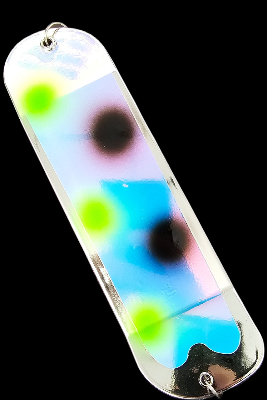 9.5" Chrome UV NewTwo Face Flasher w/ 2 Fins