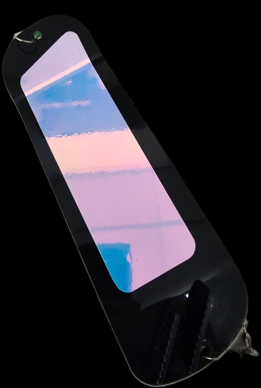 11" Black UV Booger Flasher w/ Fins