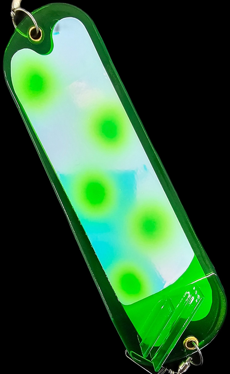 8" UV Marvs Big Fatty Flasher w/ 2 Fins