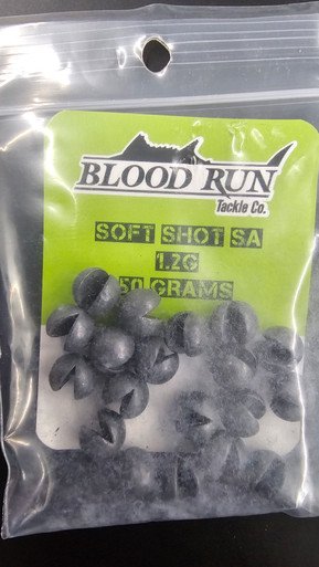 Blood Run Soft Split Shot SA 1.2g 50Gram Bag