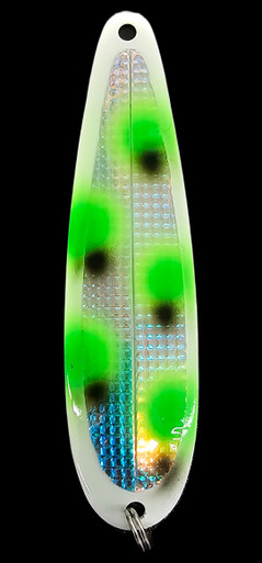 Standard Glow/Silver Back Lead Toad Spoon FTT Trolling Spoon