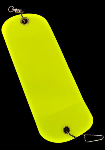 5.5" Yellow Flasher Blank w/ Fins - FlasherTape.Com