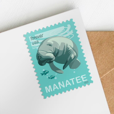 Save Manatees 2024 - Sheets of 100 stamps |Discounted Forever Stamps ...