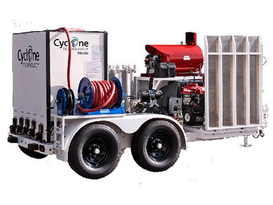 Cyclone TR5500 High Pressure Washer Trailer with Recycling for Sale