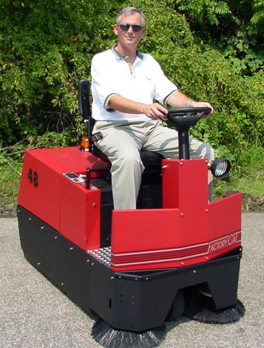 Factory Cat 48 Refurbished Rider Floor Sweeper for Sale