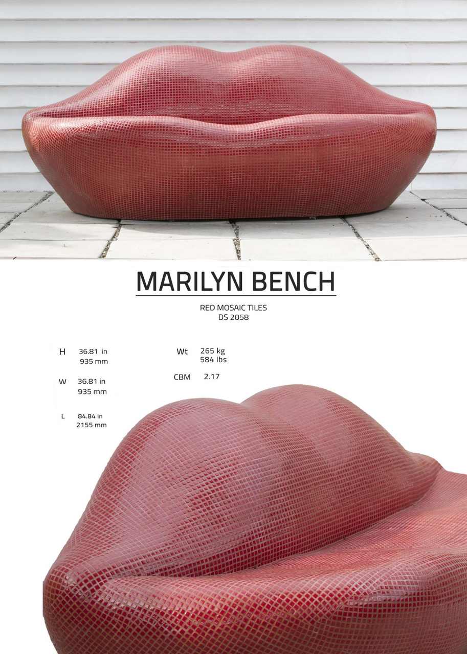 Pietro Marilyn Lips Bench
