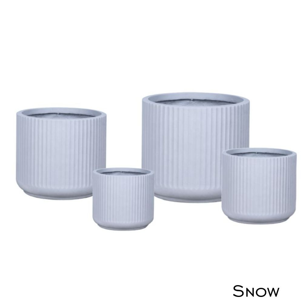 Fluted Round Planter - Four Seasons Nursery