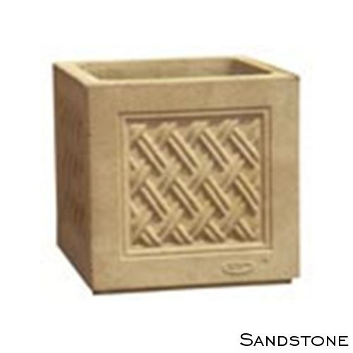 Sandstone Lattice Cube Planter - Four Seasons Nursery